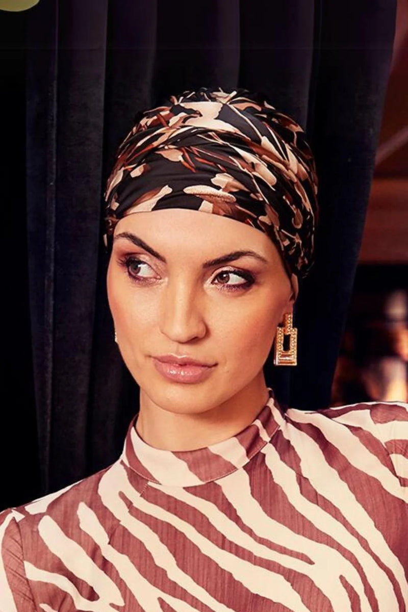 Rigon Boho Spirit Sapphire Turban Printed CasaMia Lingerie Rigon Boho Spirit Sapphire Turban Printed CasaMia Lingerie